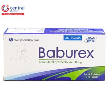 [CHÍNH HÃNG] Thuốc Baburex 10mg điều trị hen phế quản