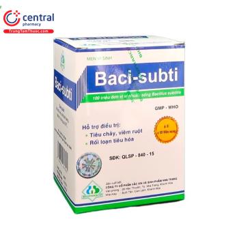 Thuốc Baci-subti viên nang hỗ trợ điều trị rối loạn tiêu hoá