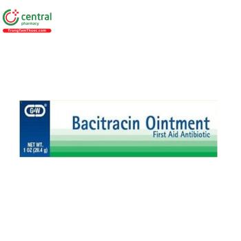 Thuốc mỡ Bacitracin Ointment G&W là kháng sinh bôi, trị nhiễm trùng da