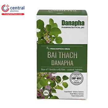 Thuốc Bài thạch Danapha (lọ 45 viên) hỗ trợ điều trị sỏi thận