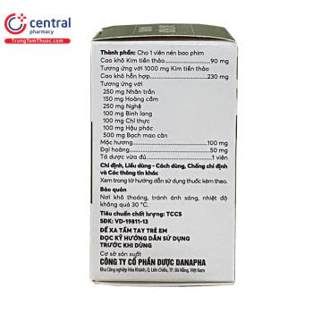 Thuốc Bài thạch Danapha (lọ 45 viên) hỗ trợ điều trị sỏi thận