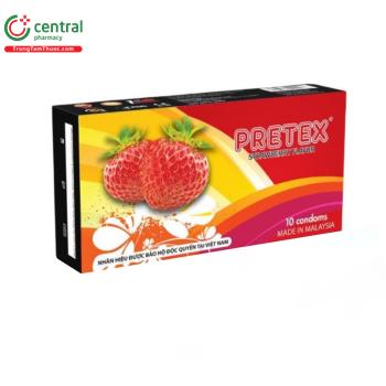 Bao cao su Pretex Strawberry Flavor - Hương dâu ngọt ngào và quyến rũ