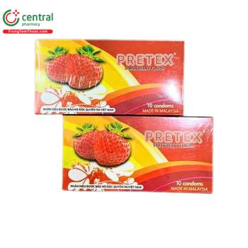 Bao cao su Pretex Strawberry Flavor - Hương dâu ngọt ngào và quyến rũ