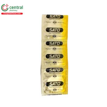 Bao cao su Sato (Hộp 3 chiếc) - Tăng khoái cảm cho cuộc vui thăng hoa