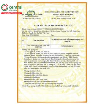 Thuốc Bảo Khang hỗ trợ làm mạnh gân cốt, giảm đau nhức xương khớp