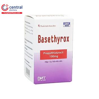 [CHÍNH HÃNG] Thuốc điều trị cường giáp Basethyrox 100mg Hataphar
