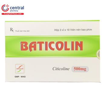 [CHÍNH HÃNG] Thuốc Baticolin 500mg - điều trị sa sút trí tuệ