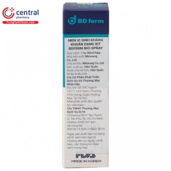 [CHÍNH HÃNG] Xịt họng Bd ferm Bio Spray tăng cường miễn dịch hô hấp