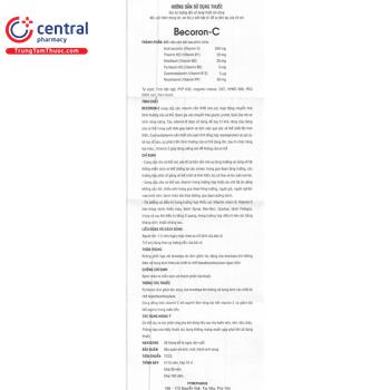 [CHÍNH HÃNG] Thuốc Becoron C bổ sung vitamin thiết yếu cho cơ thể