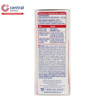 Thuốc Benadryl Allergy Elixir - Thuốc điều trị bệnh đường hô hấp