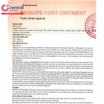 Thuốc Benate Fort Ointment 10g trị ngứa da, viêm da dị ứng