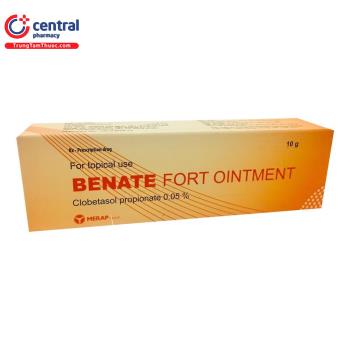 Thuốc Benate Fort Ointment 10g trị ngứa da, viêm da dị ứng