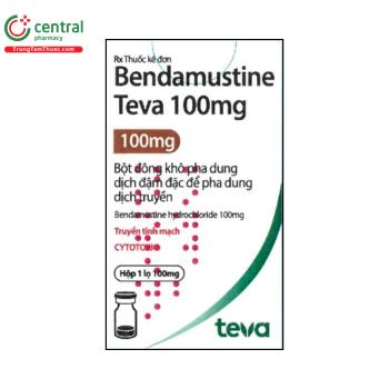Thuốc Bendamustine Teva 100mg điều trị ung thư máu, u lympho