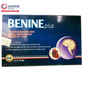 [CHÍNH HÃNG] Thuốc Benine Plus hỗ trợ tăng tuần hoàn máu não