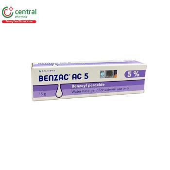 Benzac AC 5% - Gel điều trị mụn viêm, mụn trứng cá, mụn đầu đen