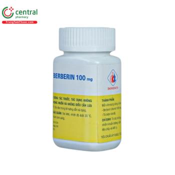Thuốc Berberin 100mg Domesco điều trị nhiễm khuẩn đường ruột