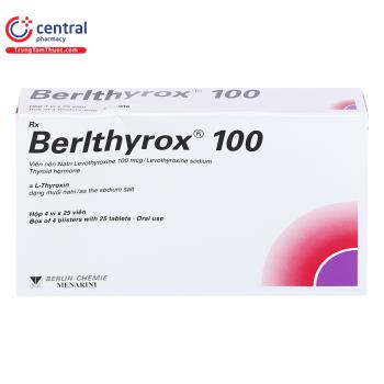 Thuốc Berlthyrox 100: điều trị bệnh lí tuyến giáp hiệu quả