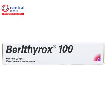 Thuốc Berlthyrox 100: điều trị bệnh lí tuyến giáp hiệu quả