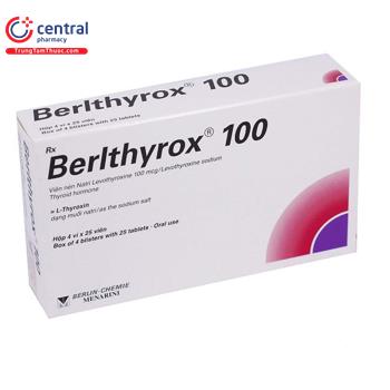 Thuốc Berlthyrox 100: điều trị bệnh lí tuyến giáp hiệu quả