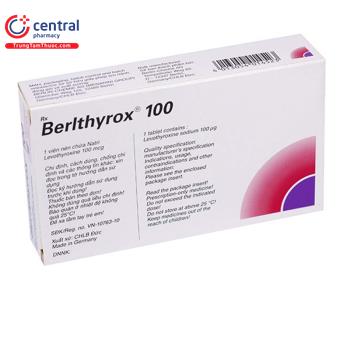 Thuốc Berlthyrox 100: điều trị bệnh lí tuyến giáp hiệu quả