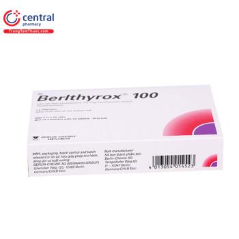 Thuốc Berlthyrox 100: điều trị bệnh lí tuyến giáp hiệu quả