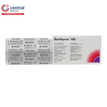 Thuốc Berlthyrox 100: điều trị bệnh lí tuyến giáp hiệu quả