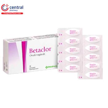 Viên đặt âm đạo Betaclor - Phòng ngừa các tình trạng viêm nhiễm