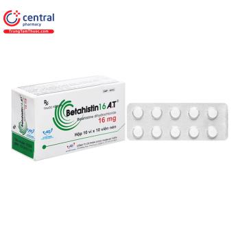 [CHÍNH HÃNG] Thuốc Betahistin 16 A.T: điều trị đau đầu, chóng mặt