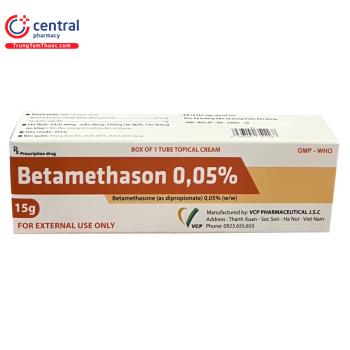 [CHÍNH HÃNG] Thuốc Betamethason 0,05% VCP - Điều trị viêm da, vảy nến
