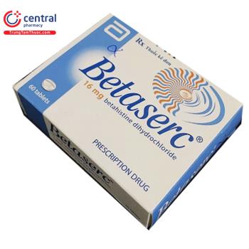 Thuốc Betaserc 16mg (Betahistine 16mg) - thuốc điều trị chóng mặt