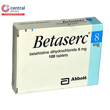 Thuốc Betaserc 8mg: Điều trị các triệu chứng chóng mặt tiền đình