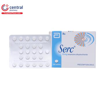 Thuốc Serc 8mg điều trị chóng mặt do nguyên nhân tiền đình