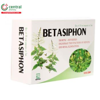 Thuốc Betasiphon (18 ống x 5ml) điều trị các bệnh liên quan gan, mật