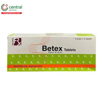 Thuốc Betex Tablets - cung cấp vitamin nhóm B cho cơ thể