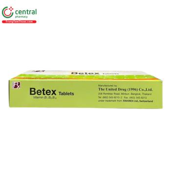 Thuốc Betex Tablets - cung cấp vitamin nhóm B cho cơ thể