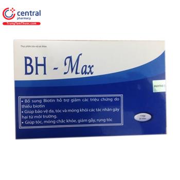 Thuốc BH-Max giúp giảm gãy rụng tóc; cho da, móng, tóc chắc khỏe