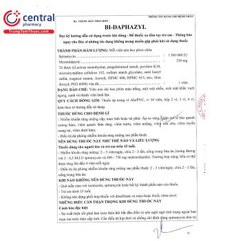 [CHÍNH HÃNG] Thuốc Bi-Daphazyl - Điều trị nhiễm khuẩn răng miệng