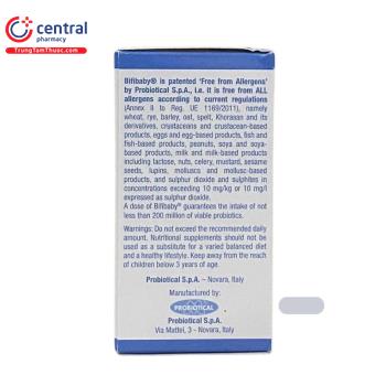 [CHÍNH HÃNG] Thuốc men vi sinh nhỏ giọt Bifibaby Drops cách dùng, giá