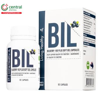 Thuốc Bilberry 10g Plus Soft Gel Capsules - bảo vệ đôi mắt sáng khỏe