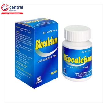 Thuốc Biocalcium (Chai 60 viên) giúp bổ sung canxi do phụ nữ có thai