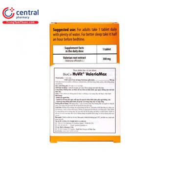 [CHÍNH HÃNG] Bioco Huvit Valeria Max cải thiện giấc ngủ