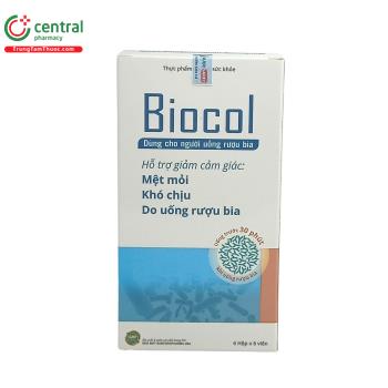 Thuốc Biocol giúp giảm mệt mỏi, khó chịu do uống bia rượu