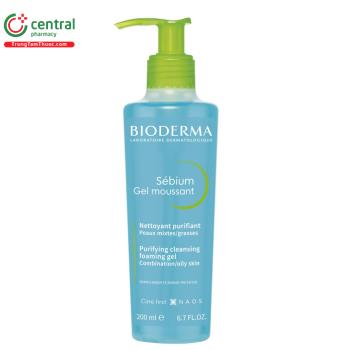 Bioderma Sebium Gel Moussant - Sữa rửa mặt cho da dầu, da hỗn hợp