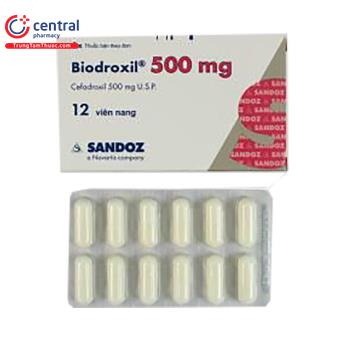 [CHÍNH HÃNG] Thuốc kháng sinh Biodroxil 500mg: tác dụng, lưu ý