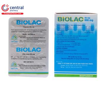 [CHÍNH HÃNG] Thuốc Biolac 500mg Biopharco điều trị rối loạn tiêu hóa
