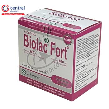 [CHÍNH HÃNG] Thuốc Biolac Fort 500mg Bổ sung lợi khuẩn đường ruột