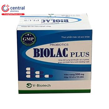 [CHÍNH HÃNG] Thuốc Biolac Plus (Viên) hỗ trợ rối loạn tiêu hóa