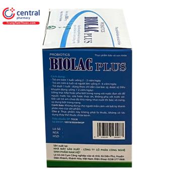 [CHÍNH HÃNG] Thuốc Biolac Plus (Viên) hỗ trợ rối loạn tiêu hóa