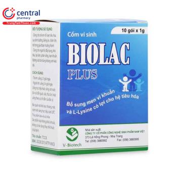 Thuốc Biolac Plus (gói): chỉ định, liều dùng và lưu ý sử dụng