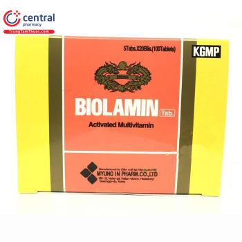 Thuốc Biolamin Tab bổ sung vitamin, tăng cường thể trạng của cơ thể